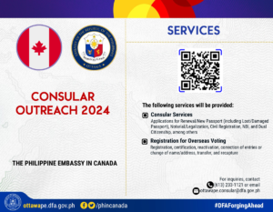 LIST: Philippine Consular Outreach Program Schedule